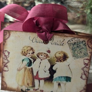 Christmas Gift Tags Set of 8 Vintage Style Christmas Set of Gift Tags ...