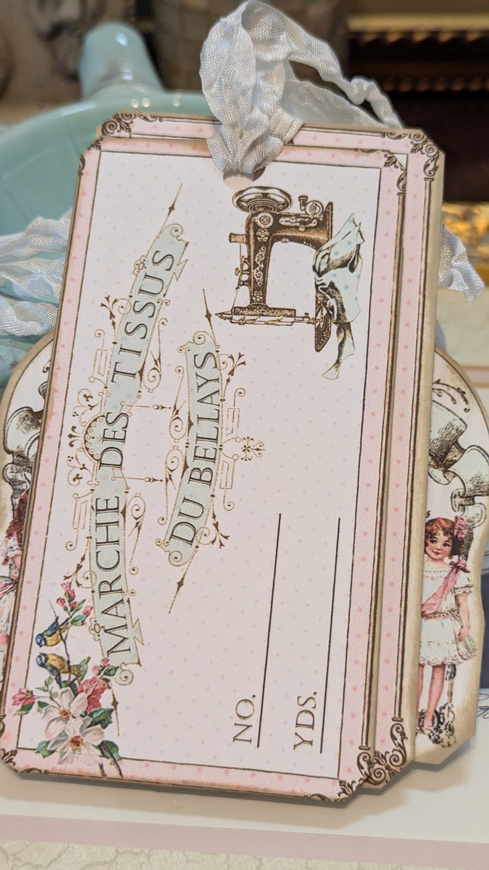 Gift Tags Set of 6 Gift Tags Shabby Chic Gift Tags Vintage Style French ...