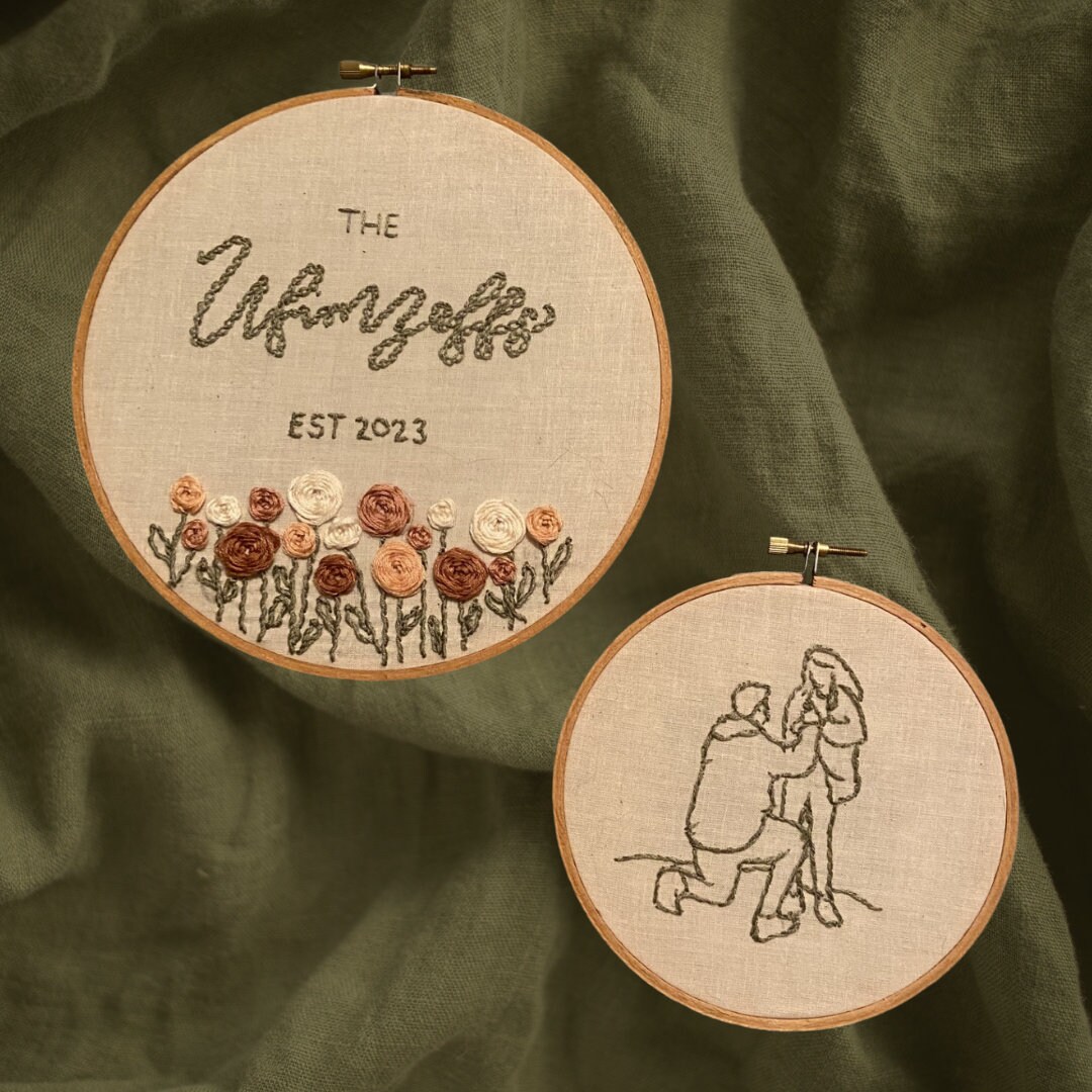 Custom Outline Embroidery - Etsy