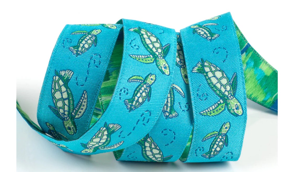 Renaissance Ribbons Sea Turtles 7/8 Inch Wide by 2 Yards Long - Etsy