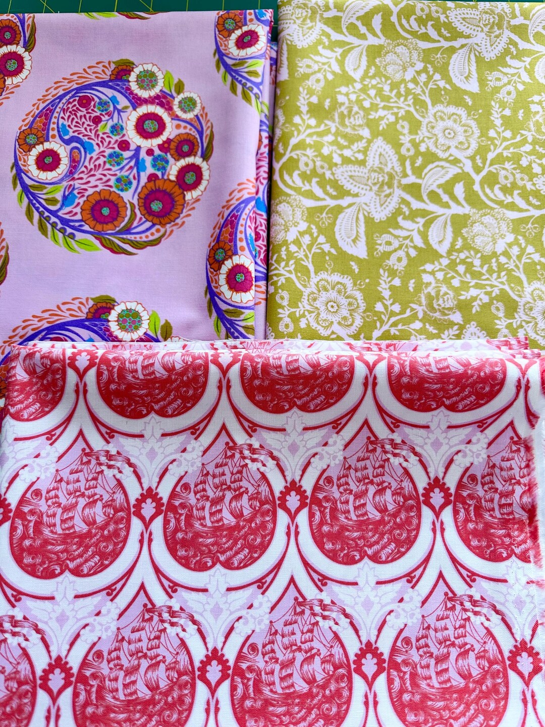 3 One Yard Cuts - PARISVILLE DEJA VU From Tula Pink - 100% Cotton ...