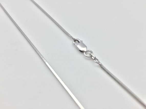 Diamond Cut Thin Snake Chain 1mm 025 // Simple Snake Chain - Etsy