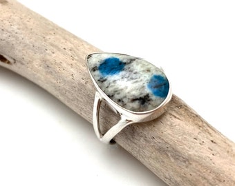 Blue Jasper Ring | Etsy