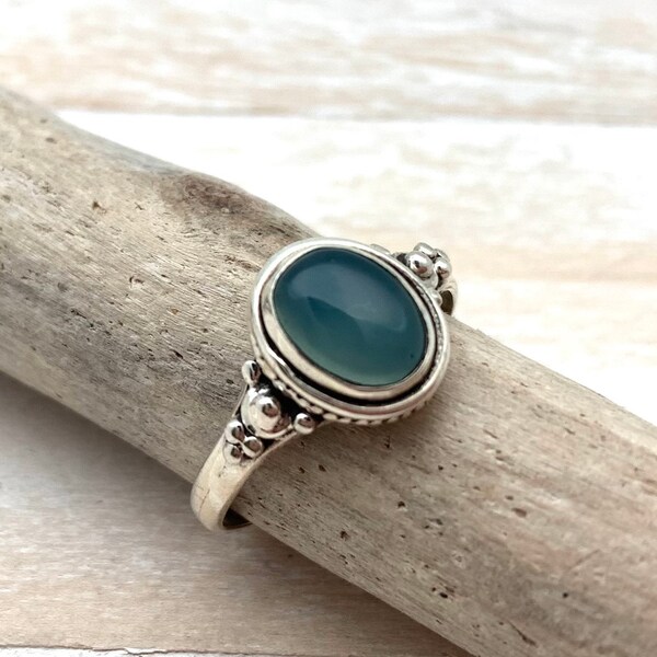 Chalcedony Ring - Etsy