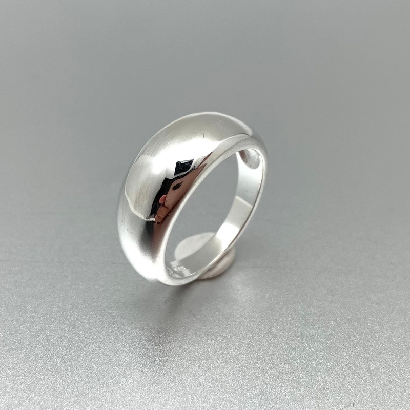 Sterling Convex Band - Etsy UK