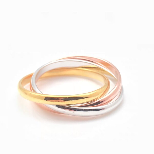 Tri Color Rings - Etsy