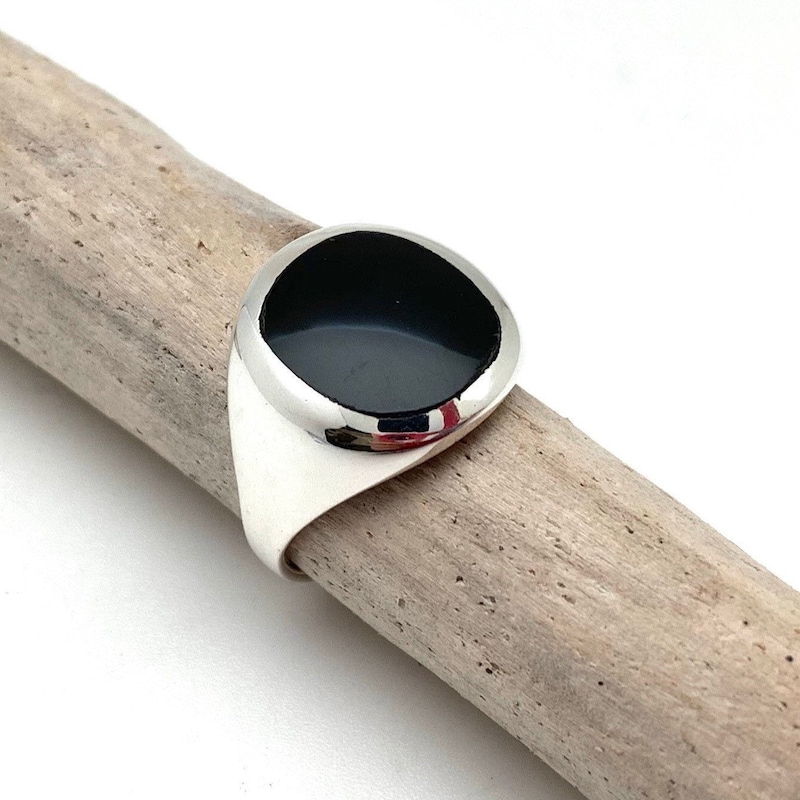 Onyx Signet Ring - Etsy