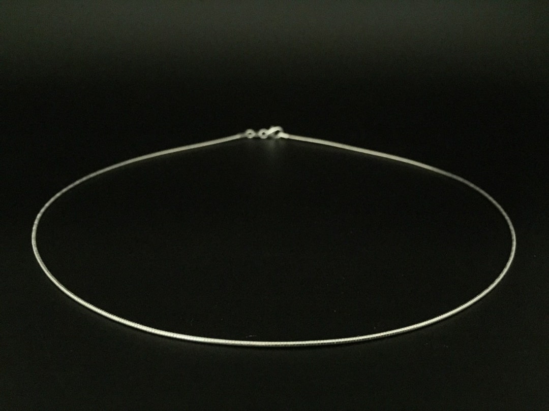 Silver Wire Choker 16, 18, 20 // 1.5 Mm Minimalist Silver Choker ...