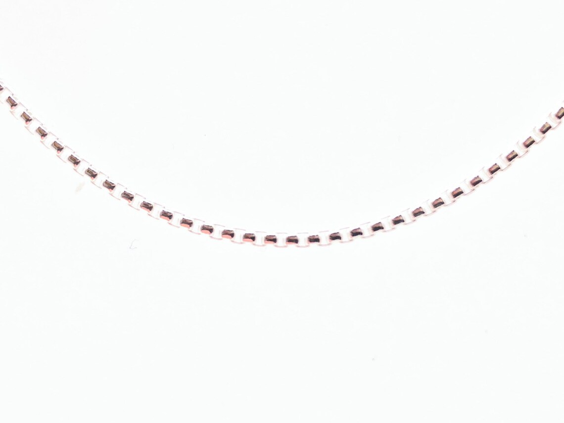 Silver Round Box Chain / 1.5mm Round Box Chain / 16", 18", 20", 22", 24 ...