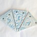 A to Z Pastel Textured Ceramic Bunting Four Colours Each - Etsy
