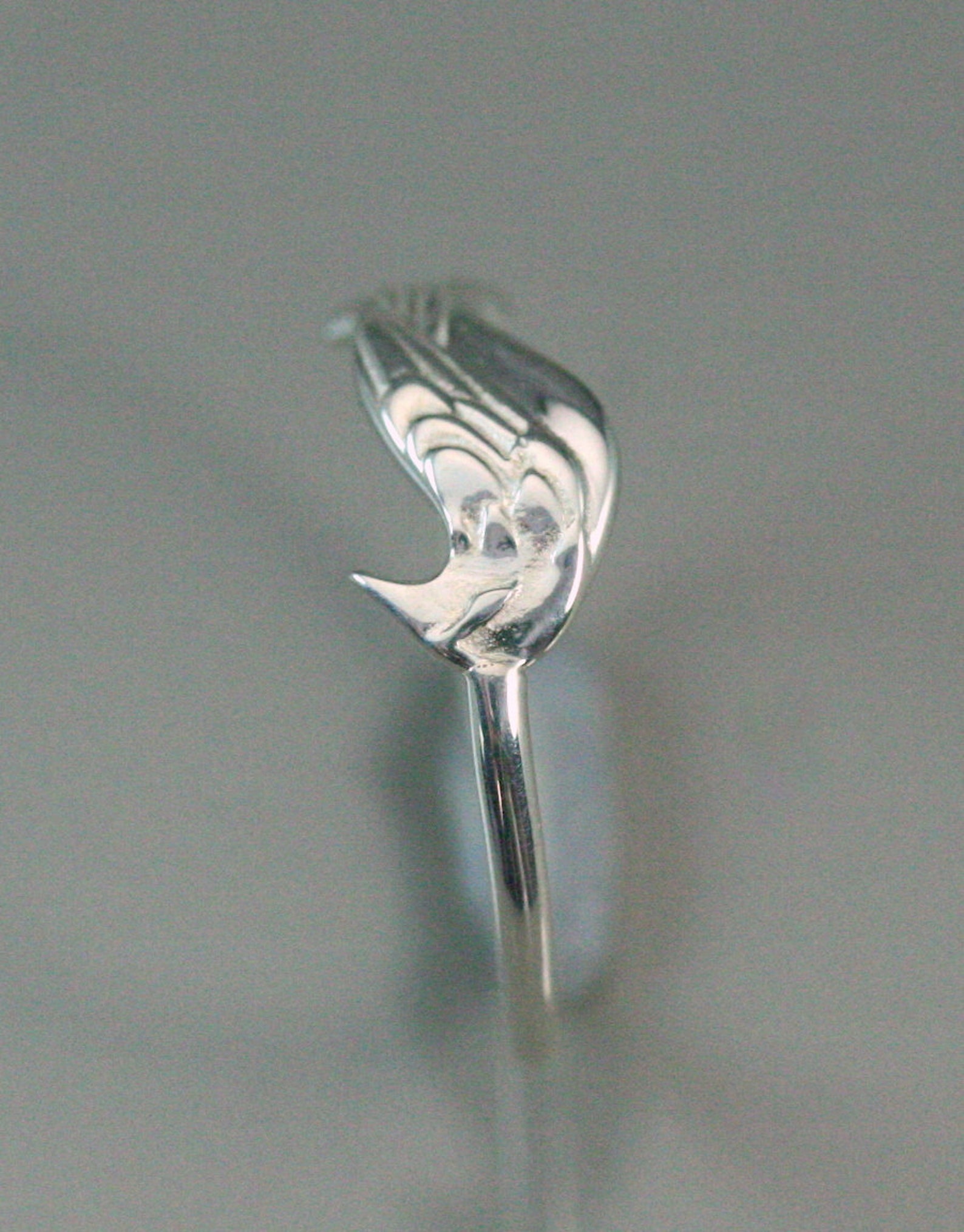 Bird Silver Ring, Phoenix Bird Ring, Silver Delicate Ring, Bird Jewelry ...