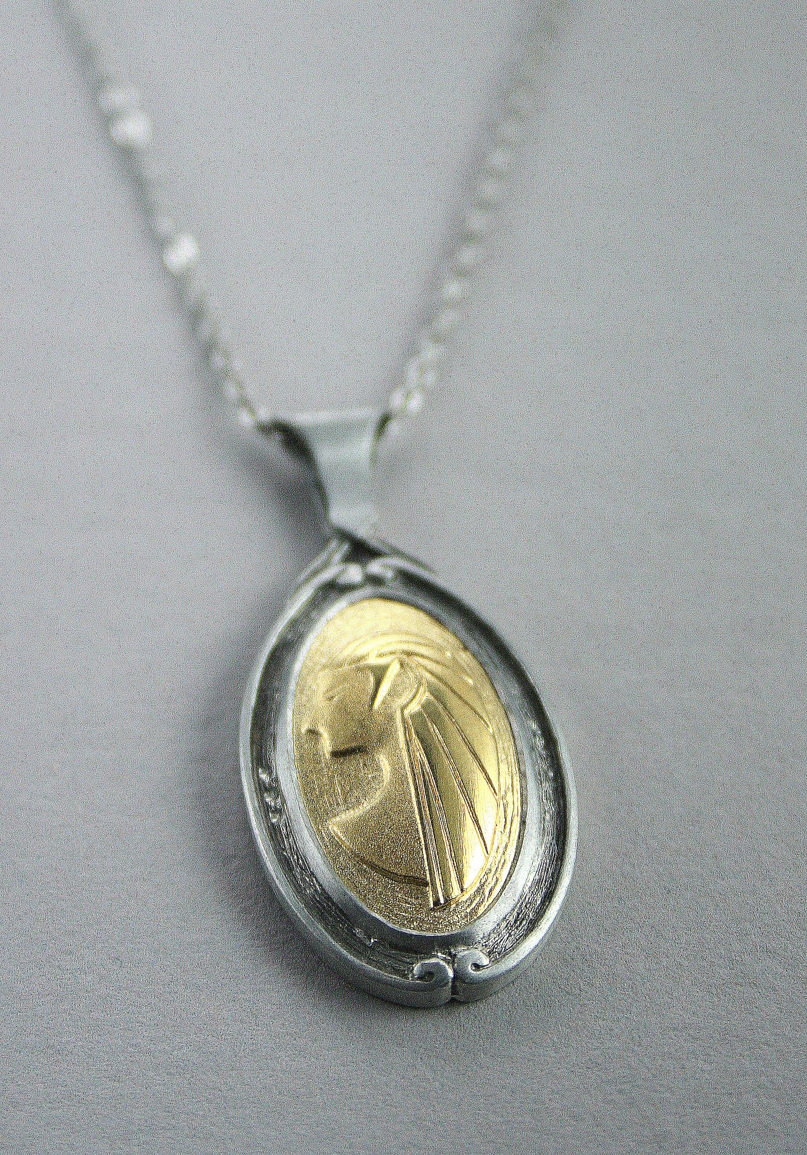 Egyptian Necklace Gold and Silver Egyptian Necklace Cameo - Etsy Canada