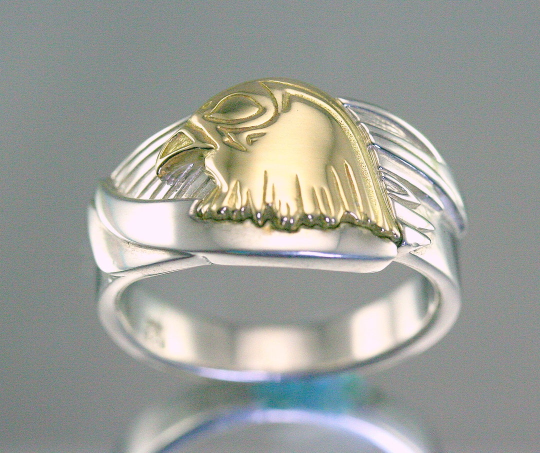 Eagle Mens Ring, American Eagle Ring, Eagle Head Mens Ring, Eagle ...