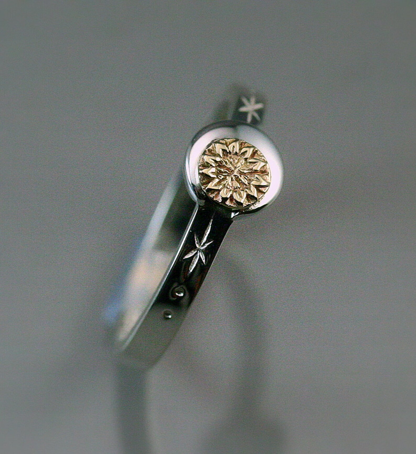 Sun and Moon Wedding Silver and Gold Ring Set for Men and Women - Etsy