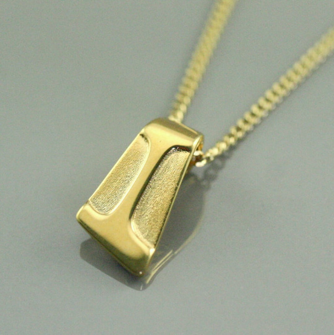 Modern Gold Pendant, Minimaliste Gold Pendant, Contemporary Women ...