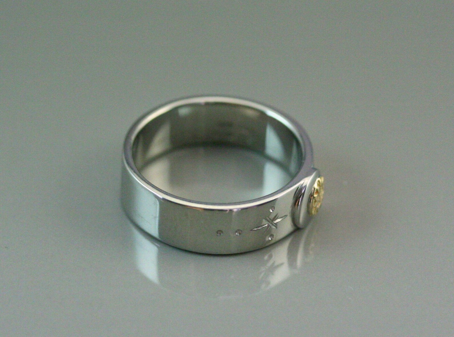 Men Moon and Sun Ring Sun and Moon Crescent Silver Ring Yin - Etsy Canada
