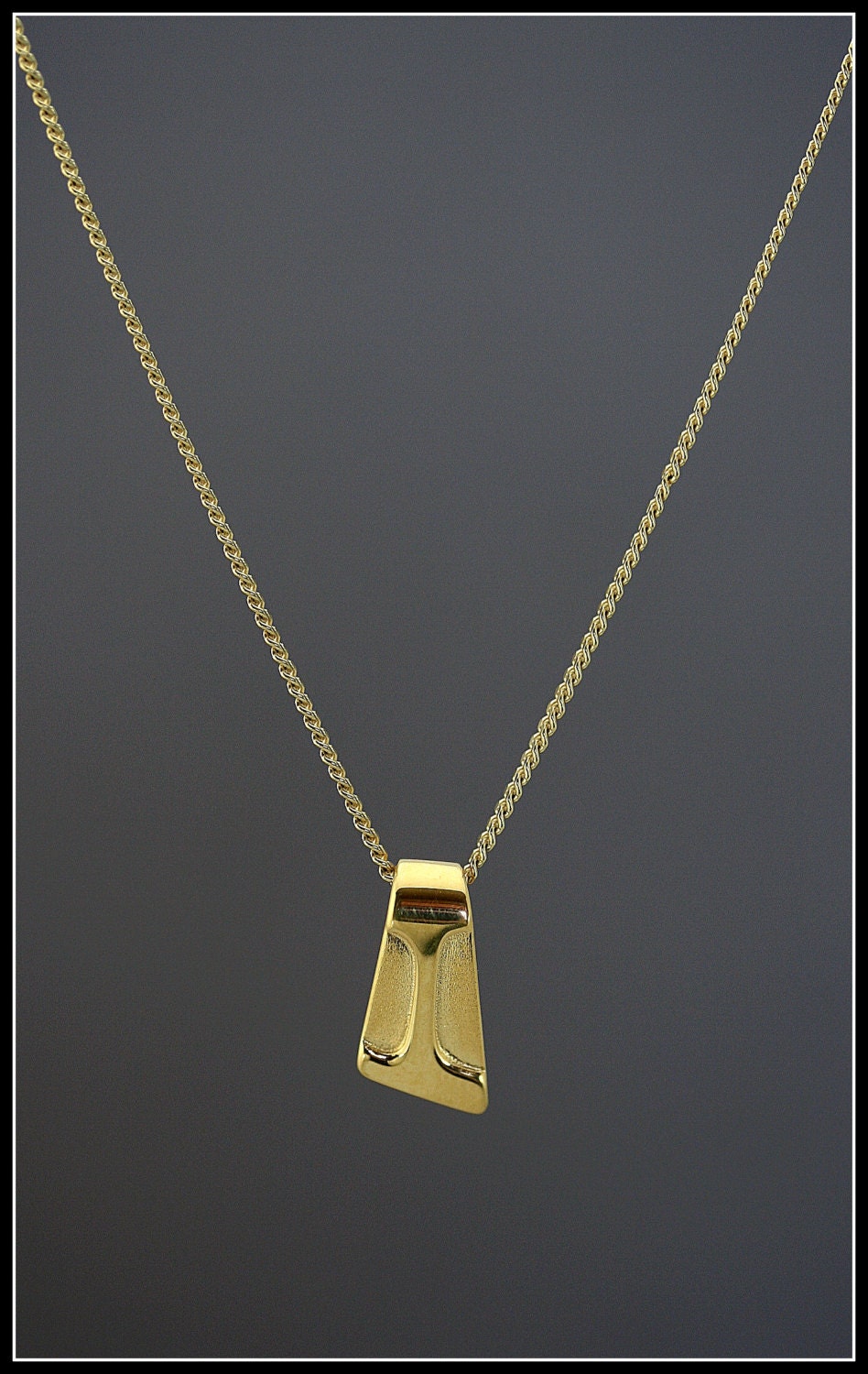Modern Gold Pendant, Minimaliste Gold Pendant, Contemporary Women ...