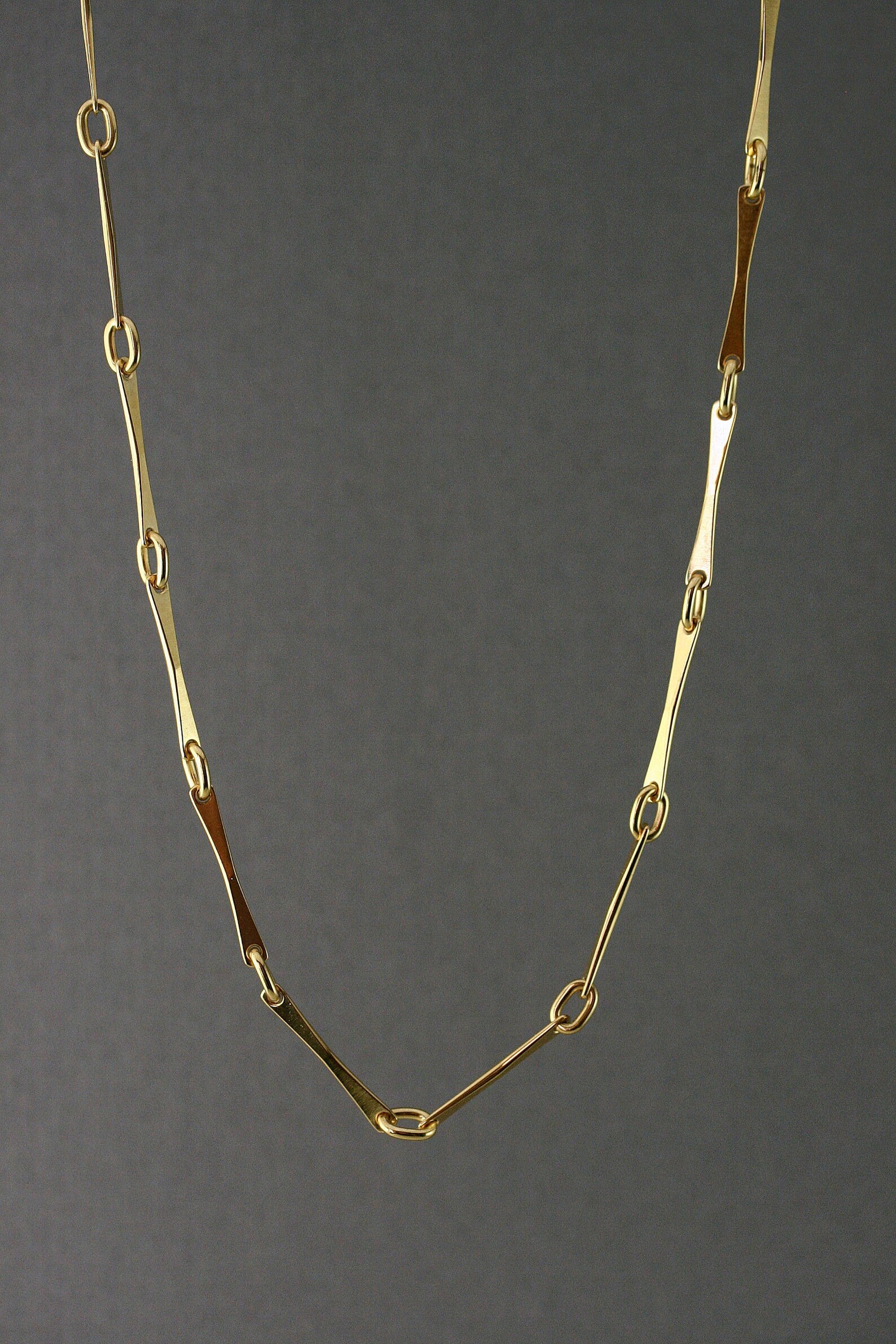 Handmade solid gold chain minimalist solid gold necklace | Etsy