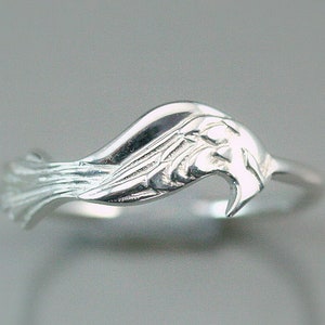 Bird Silver Ring, Phoenix Bird Ring, Silver Delicate Ring, Bird Jewelry ...
