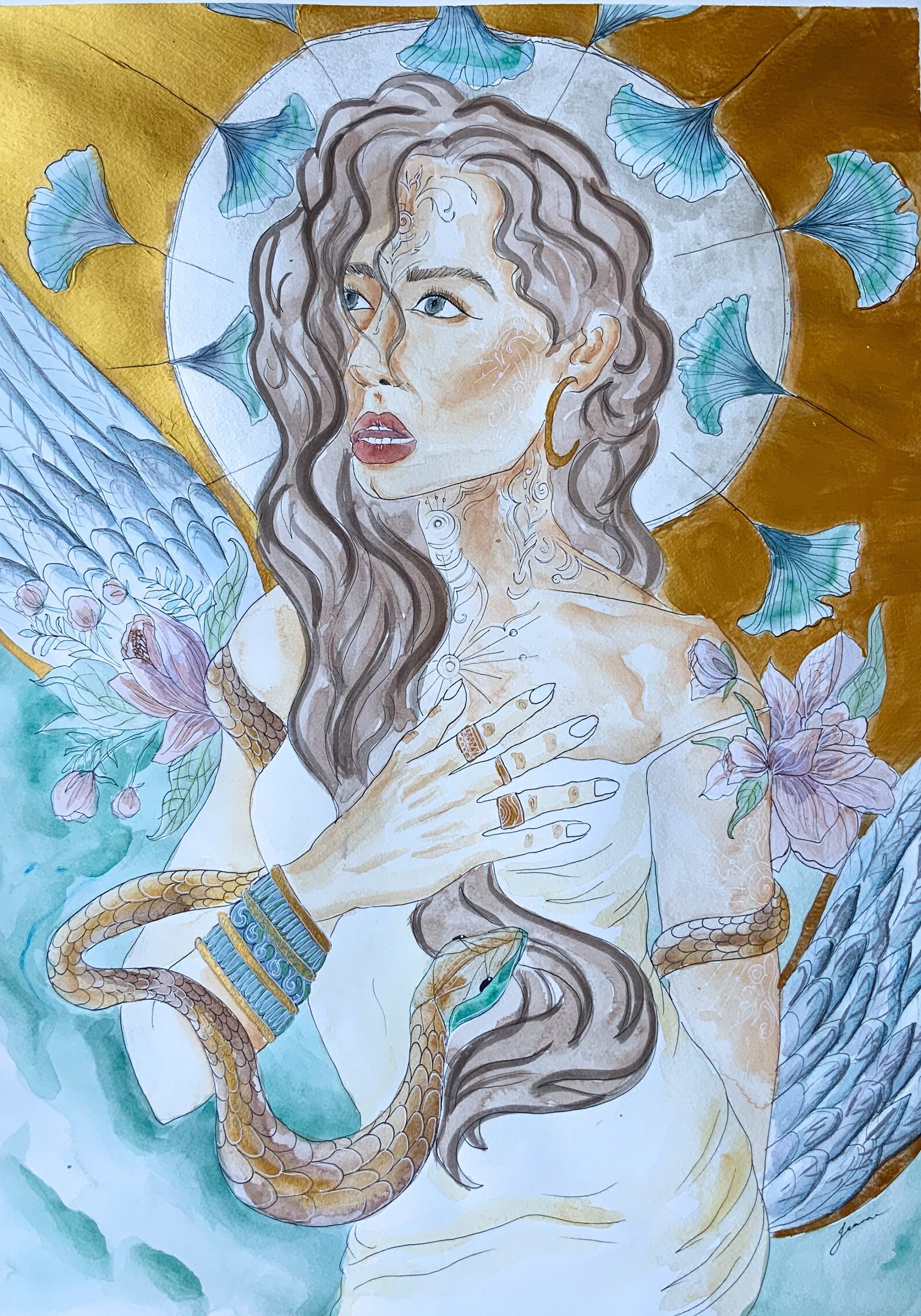 Inanna Goddess Art Print Sacred Feminine Goddess Divine Etsy