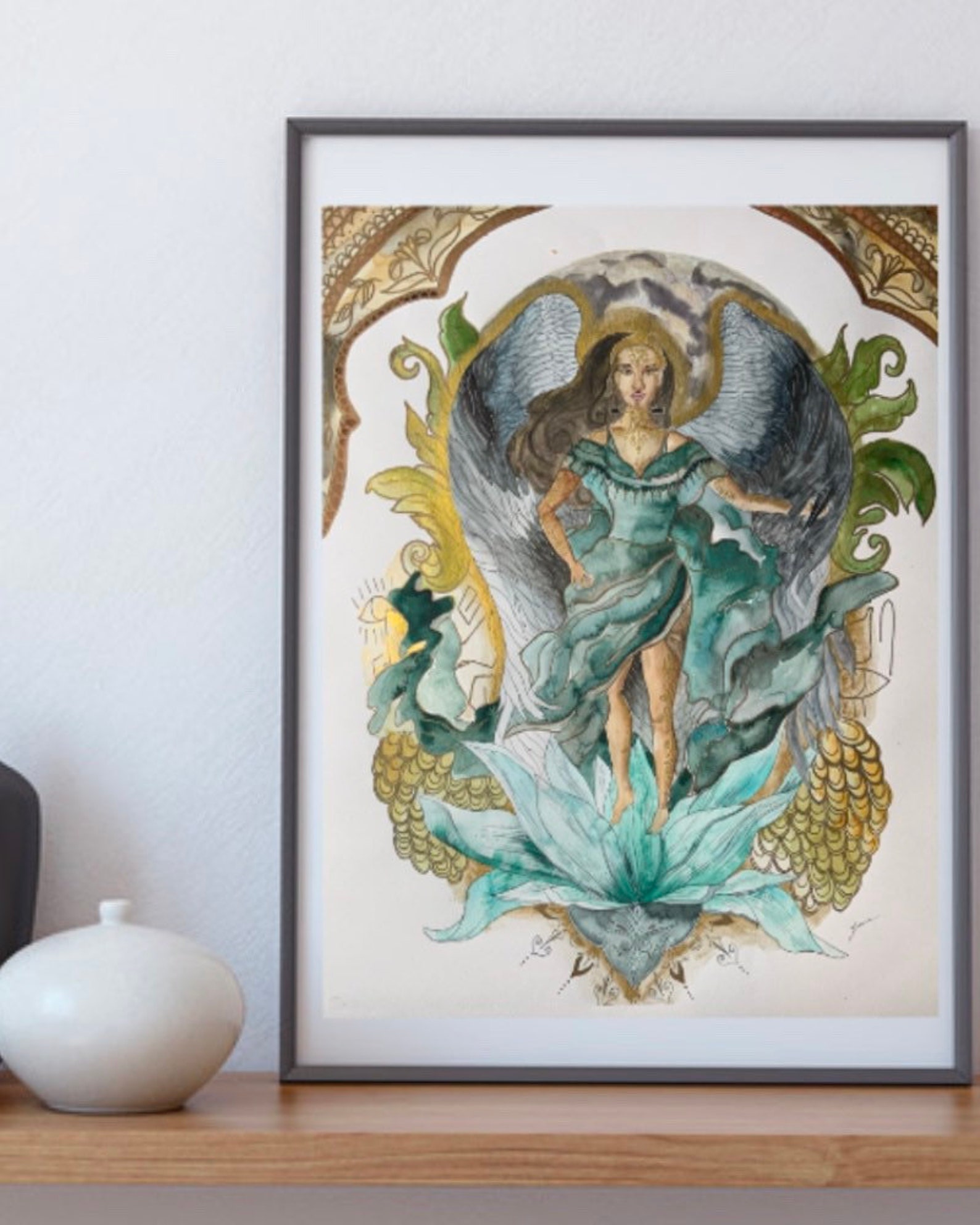 Moon Goddess Goddess Isis Art Goddess Art Print Divine | Etsy