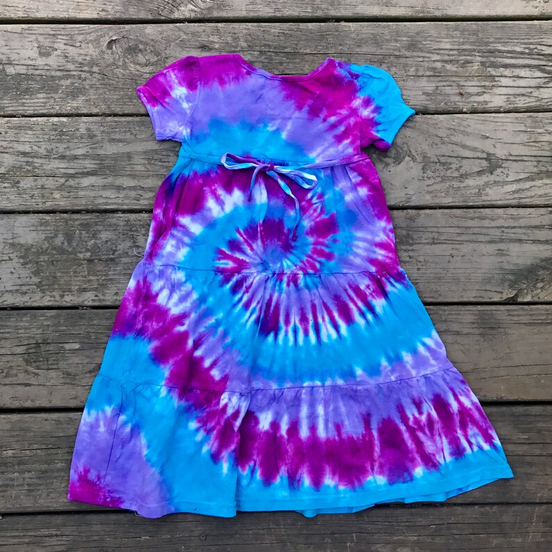Tie Dye Girl's Sundress Girl's Flowy Tie Dye Dress - Etsy