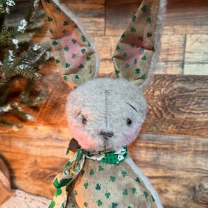 Primitive Bunny Rabbit-folk Art Bunny-irish Bunny-plush Bunny-vintage ...