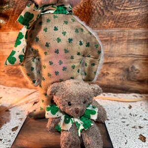 Primitive Bunny Rabbit-folk Art Bunny-irish Bunny-plush Bunny-vintage ...