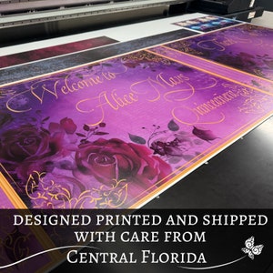 Tangled Tower Acrylic Wedding Welcome Sign Personalized UV Printed - Etsy