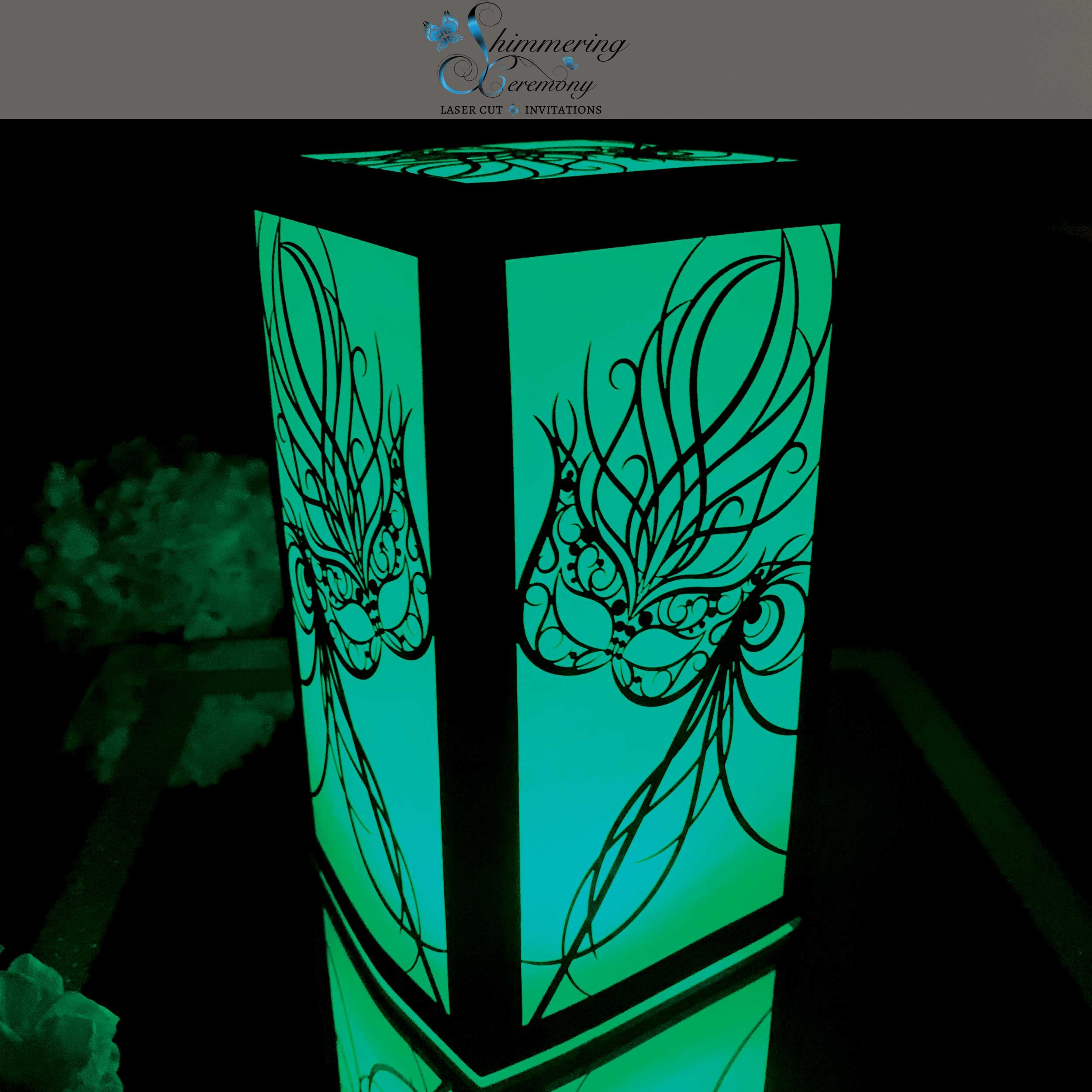 Mardi Gras Centerpiece Laser Cut Mask Lantern Gasparilla Luminary - Etsy