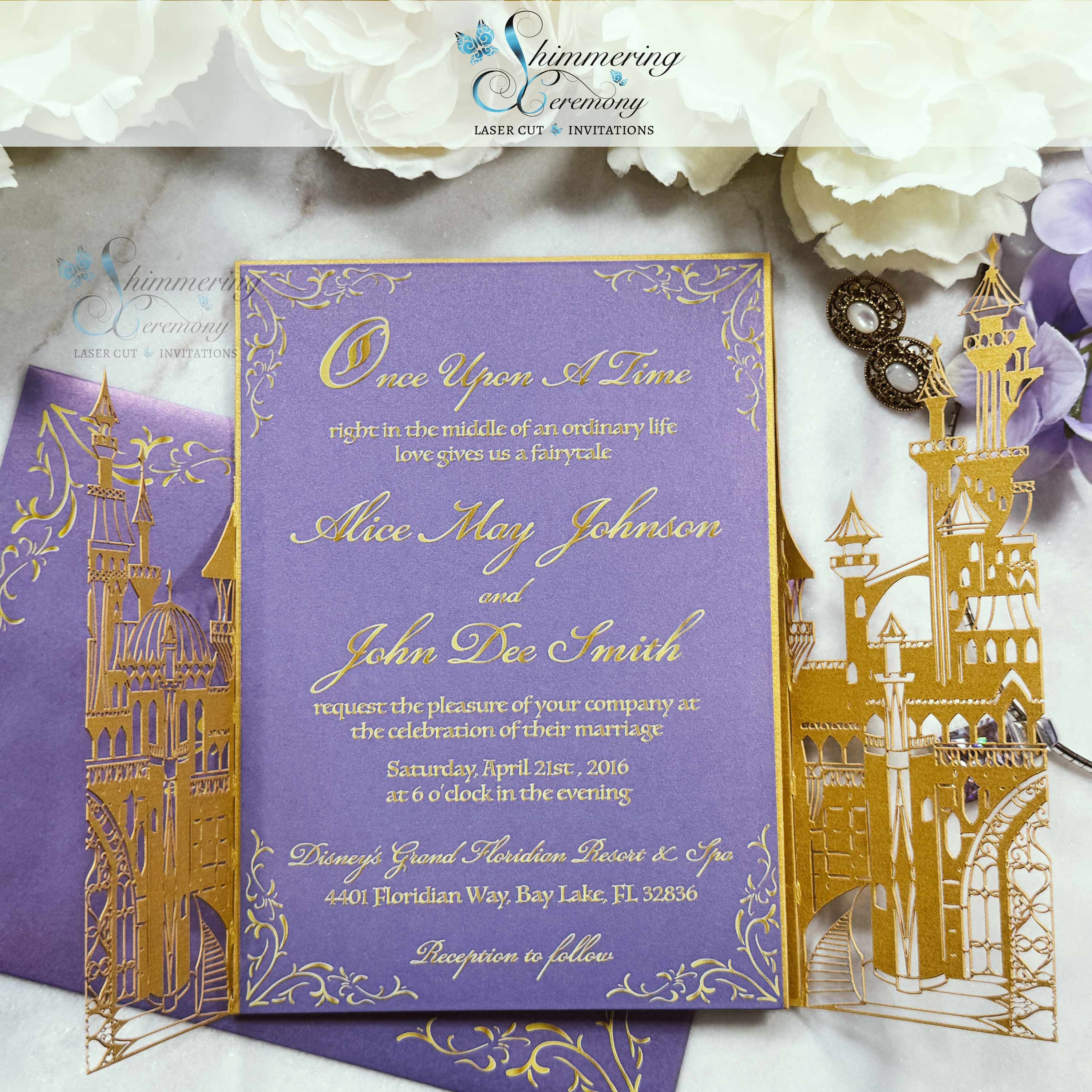 Disney Fairytale Wedding Invitations