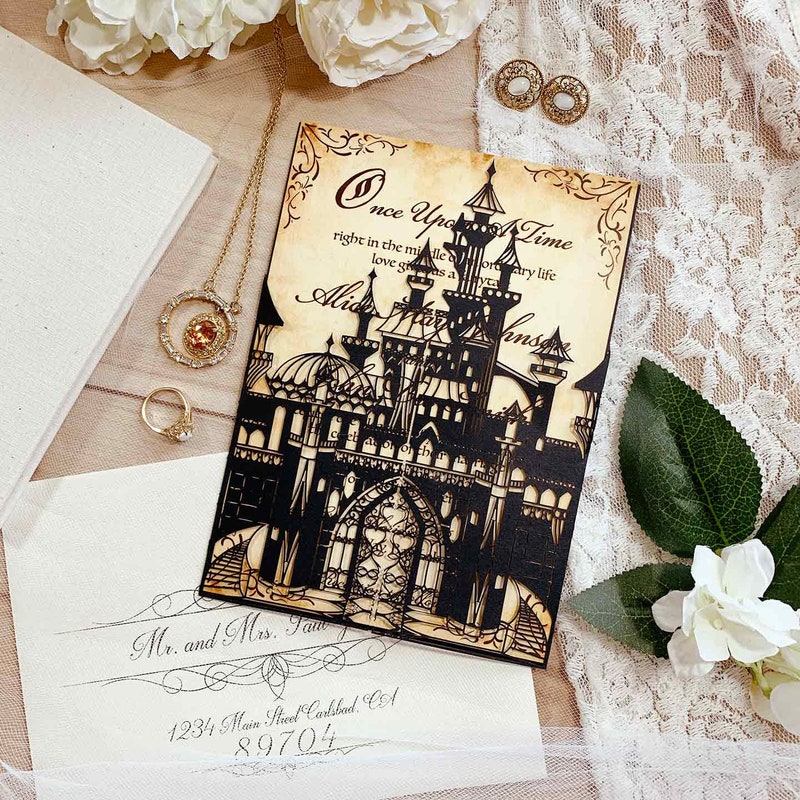 Castle Invitation - Etsy