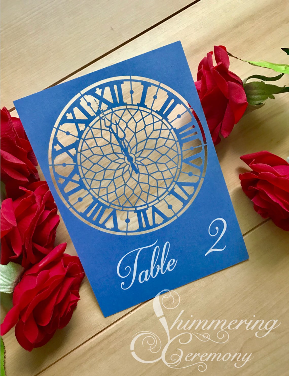 Cinderella Table Numbers Inspired Laser Cut Midnight Clock - Etsy