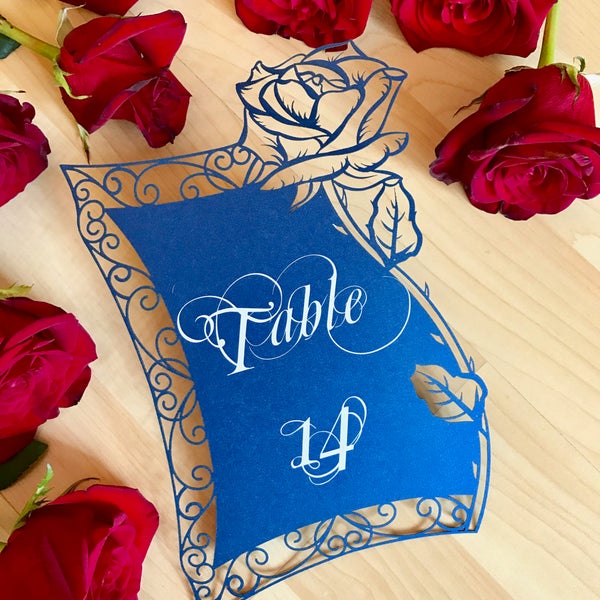 Beauty and the Beast Table Numbers - Etsy