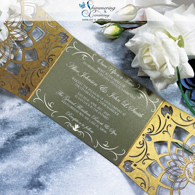 Princess and the Frog Inspired Wedding Invitation Sweet - Etsy