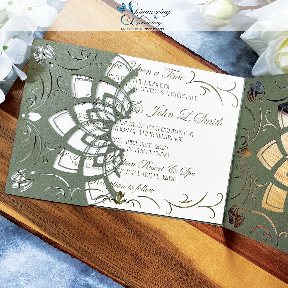 Princess and the Frog Inspired Wedding Invitation Sweet - Etsy