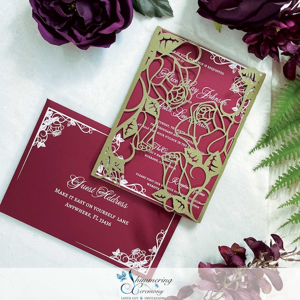 Wedding Folder Invitation With Pockets - Etsy