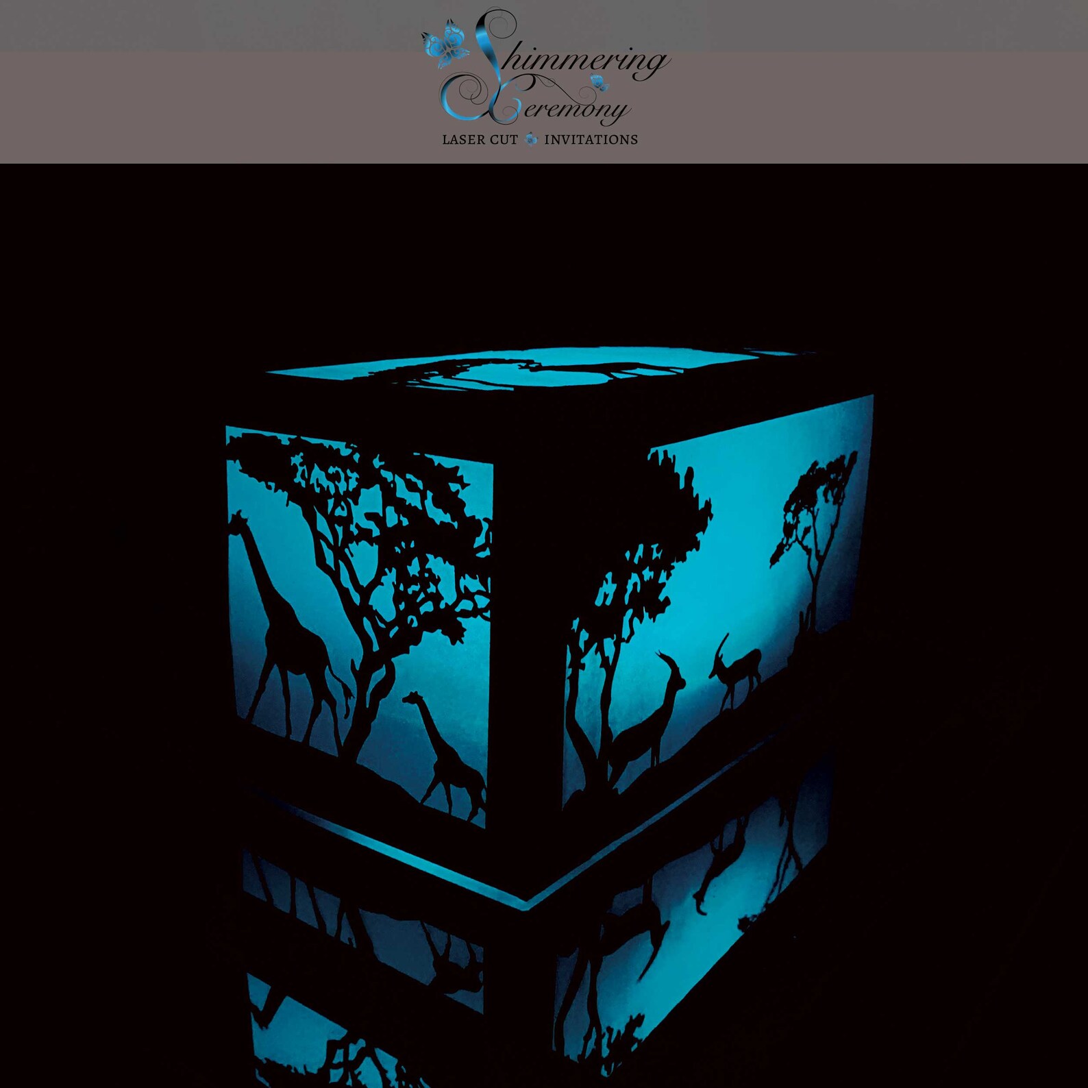 Safari Large Laser Cut Paper Lantern Luminary African Animals - Etsy