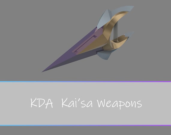 KDA Kai'sa Weapon's 3D Model - Etsy