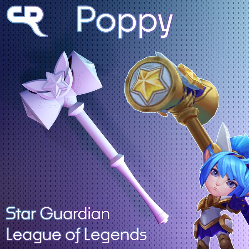 3D MODEL - Star Guardian Poppy Hammer - Etsy