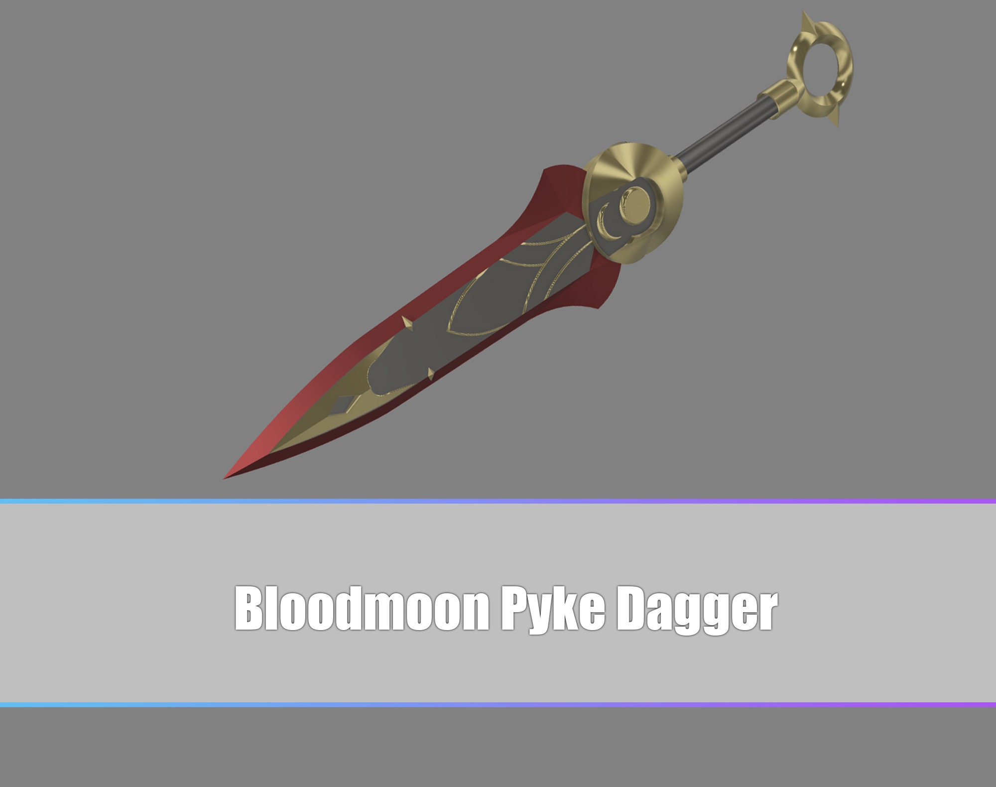 Bloodmoon Pyke Dagger 3D Model - Etsy UK