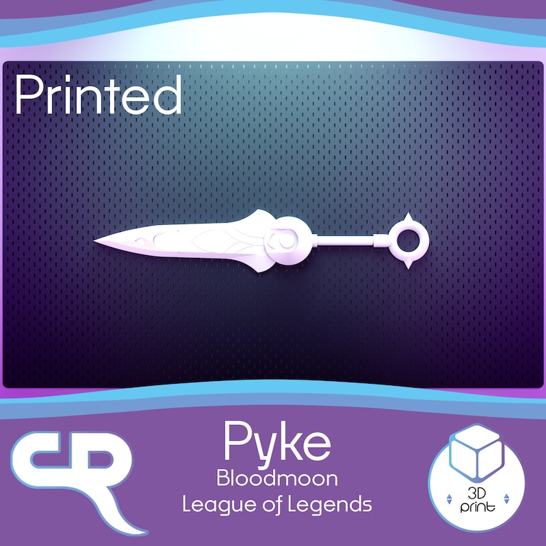 Bloodmoon Pyke Dagger - 3D PRINT - Etsy