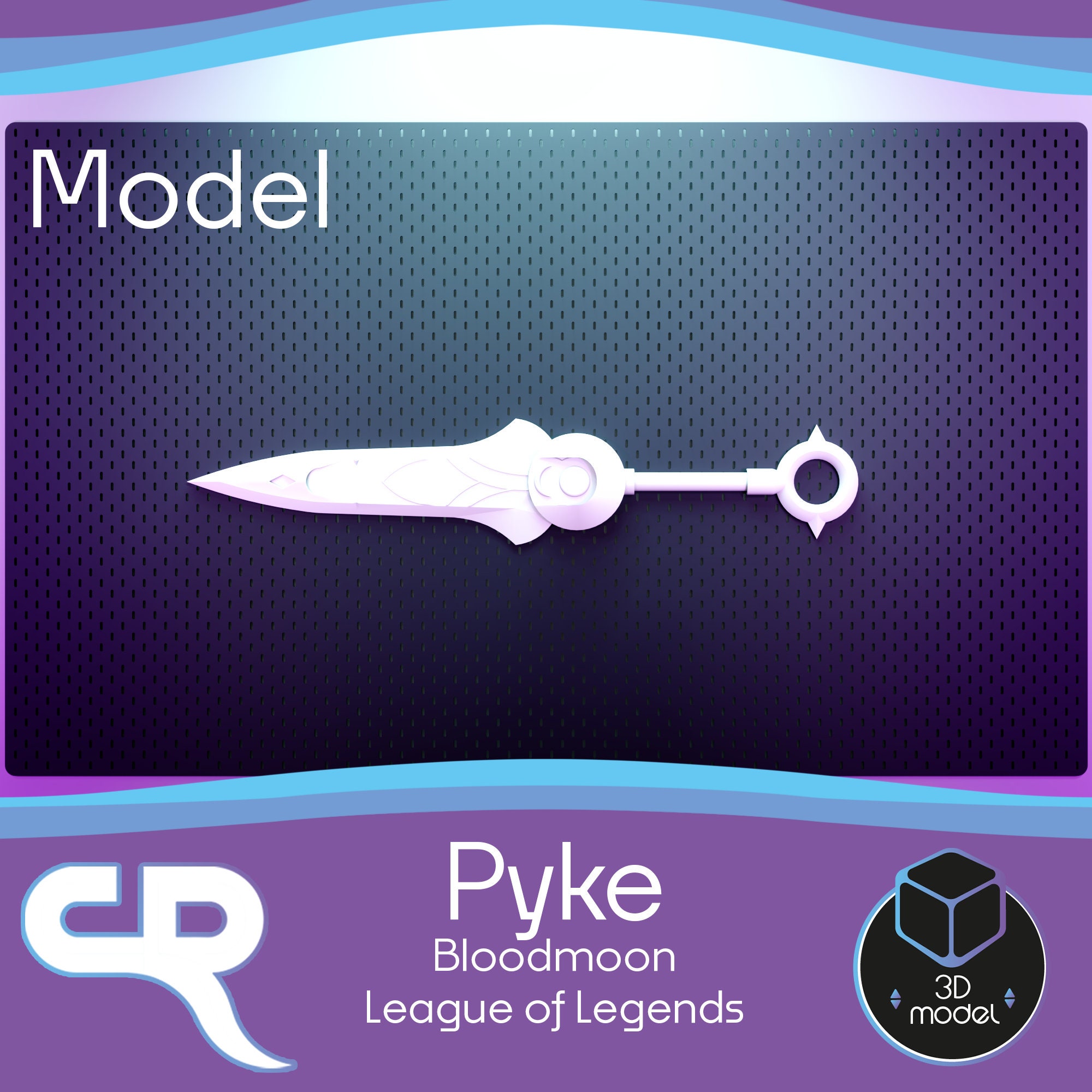 Bloodmoon Pyke Dagger 3D MODEL - Etsy