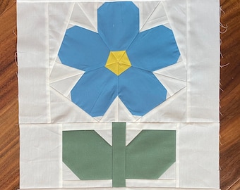 Lupine Quilt Block Guide - Digital PDF - Traditional Piecing Guide and ...