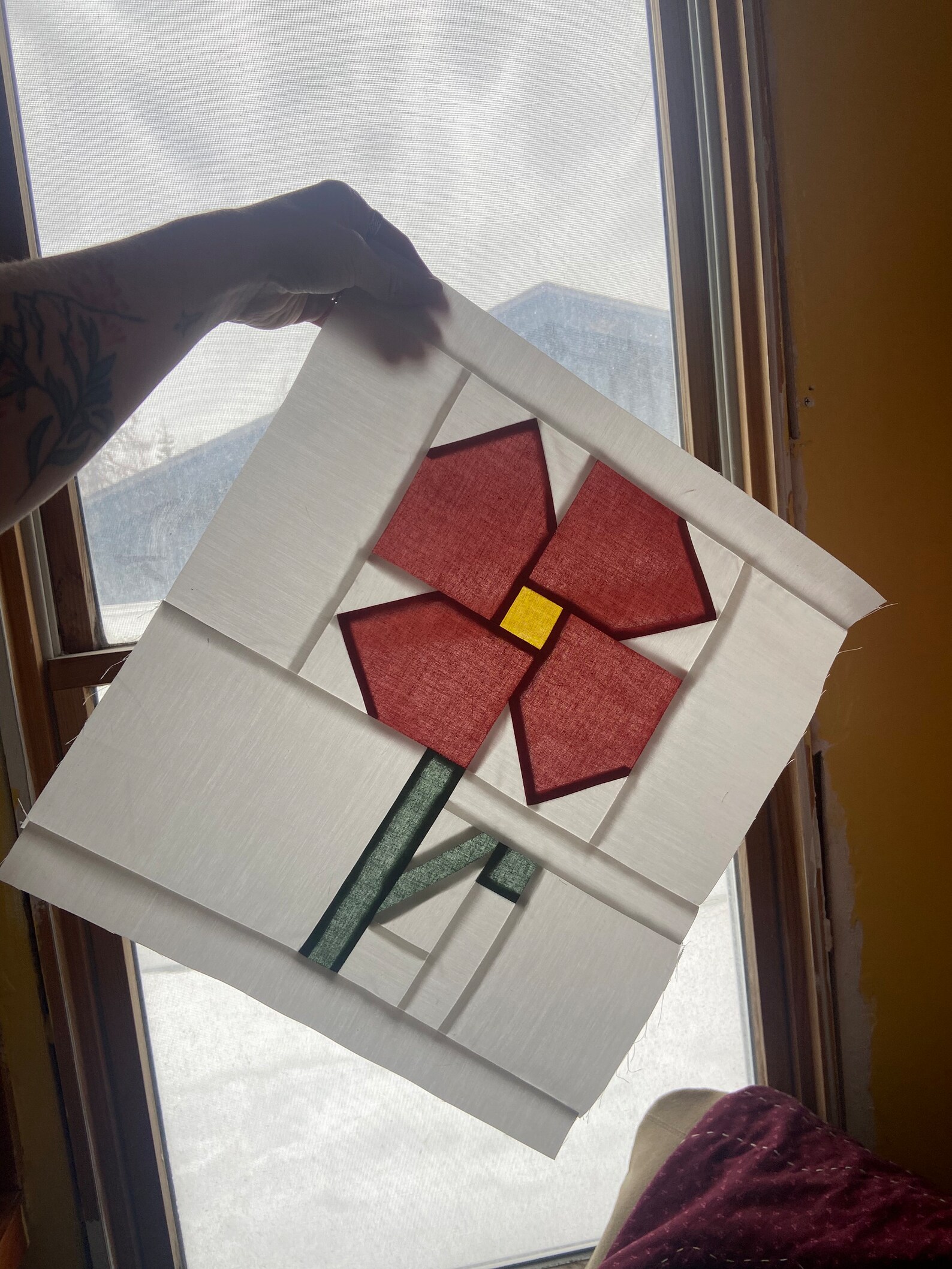 Poppy Quilt Block Guide - Digital PDF - Traditional Piecing Guide and ...