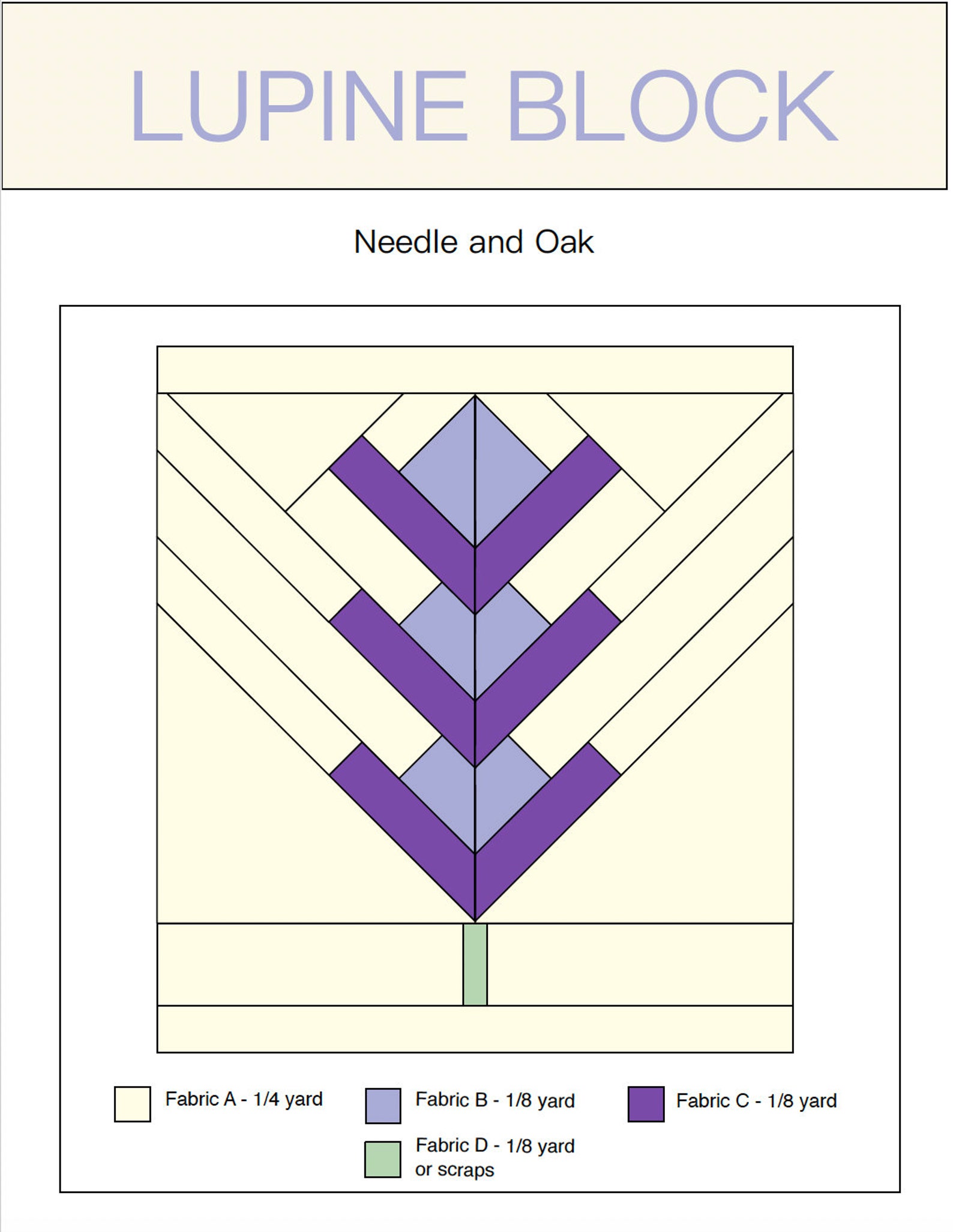 Lupine Quilt Block Guide - Digital PDF - Traditional Piecing Guide and FPP Pattern - Alaskan ...