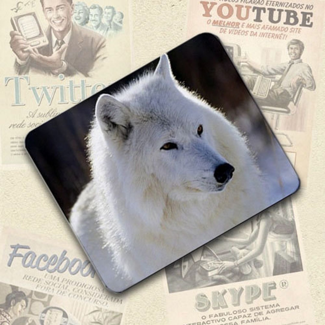 White Wolf Mousepad Mouse Pad Great Gift Idea LMP623 - Etsy