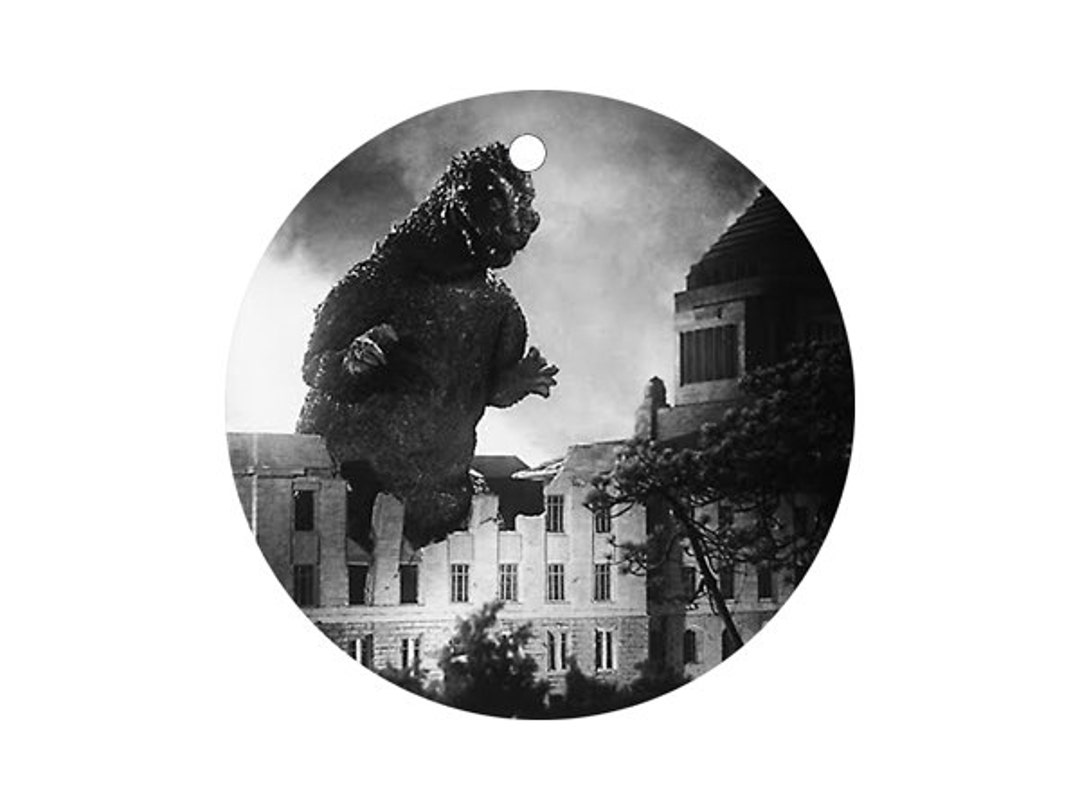 Godzilla Round Porcelain Ornament Great Christmas Gift Idea RNDORN259 ...