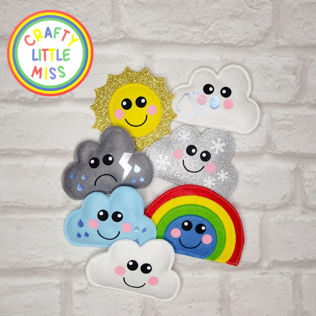 Fun Felt Weather Characters/magnets/ Teaching Tools/ Teaching the ...