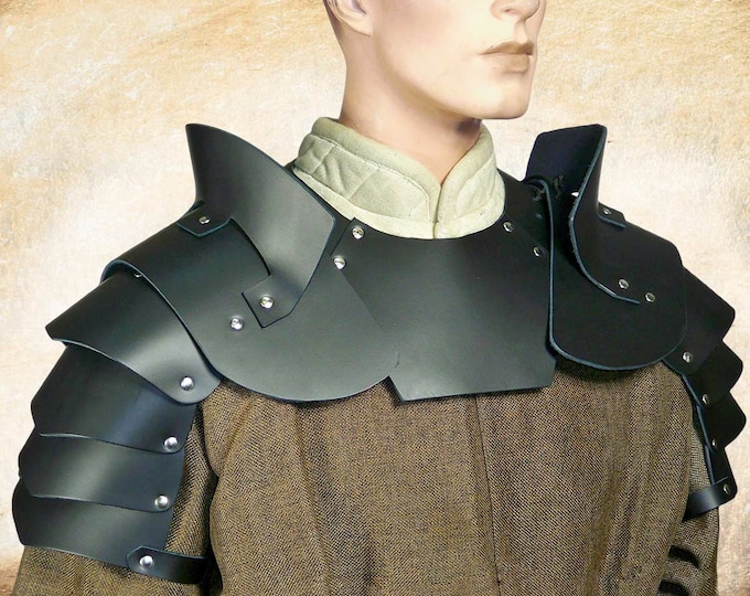 Woodland Tree Bark Pauldrons - Leather Armor - #DK5109 - Etsy Denmark
